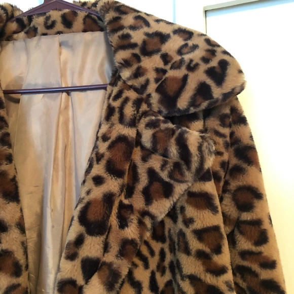 Jackets & Coats | Leopard Print Fur Coat | Poshmark